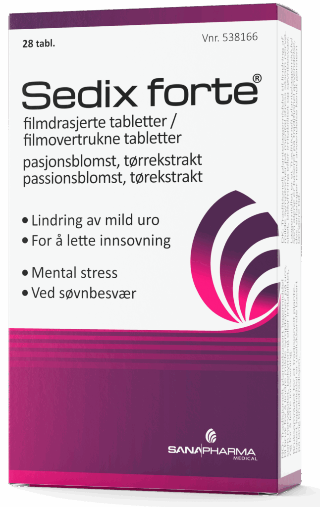 Sedix forte tabletter – til søvnbesvær